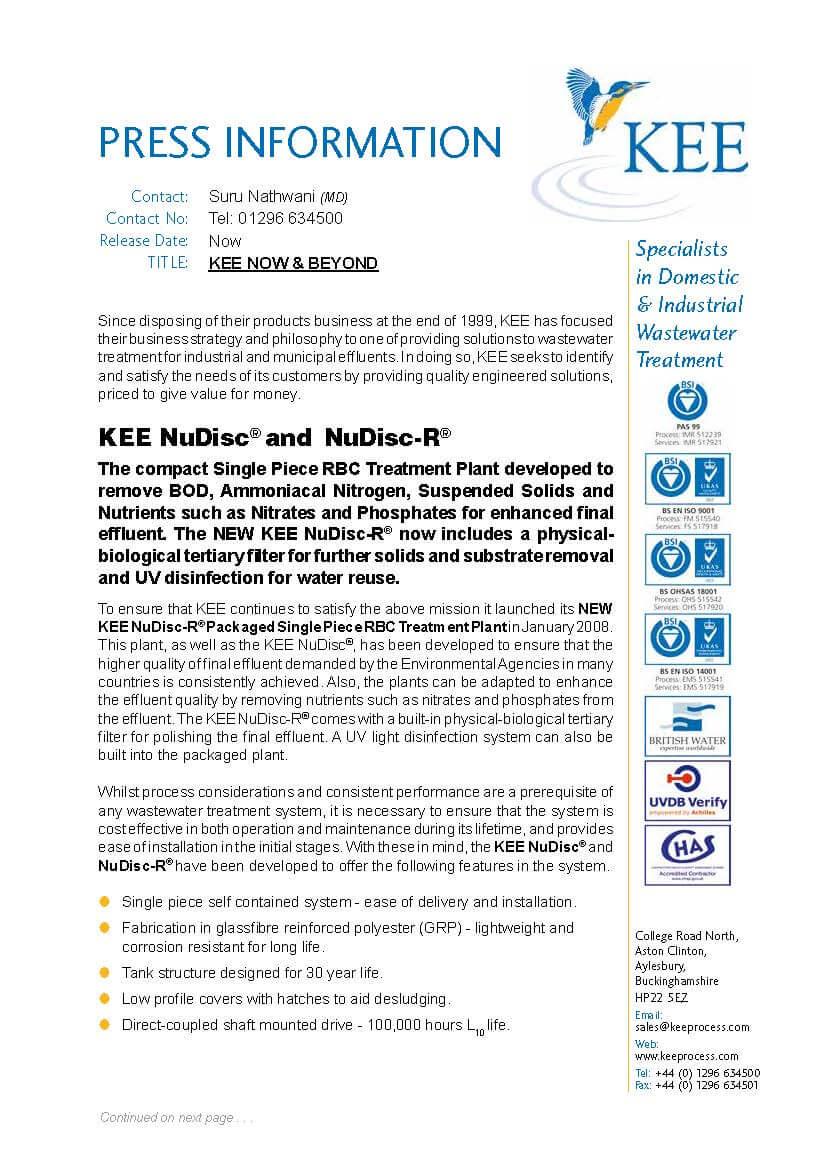 Press Articles - KEE Process